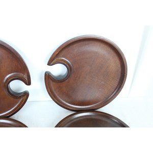 Pottery Barn | Dining | 6 Pottery Barn Mingling Plates Solid Wood ...